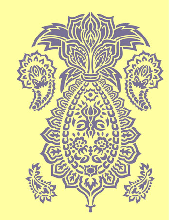 Paisley Design Stencil from Stencil Kingdom