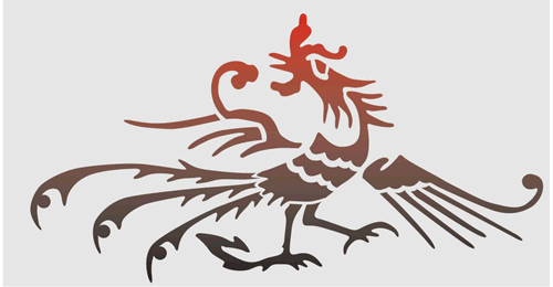 Cockerel Walking Stencil from Stencil Kingdom