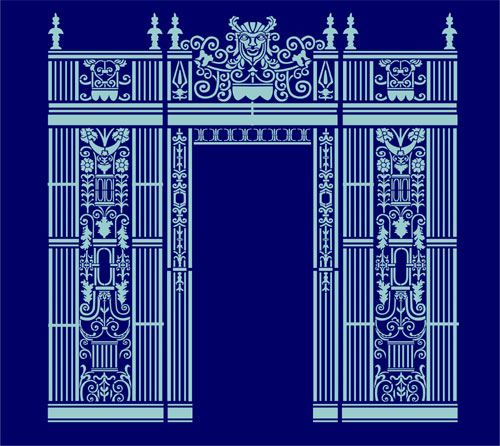 Gateway Stencil from Stencil Kingdom